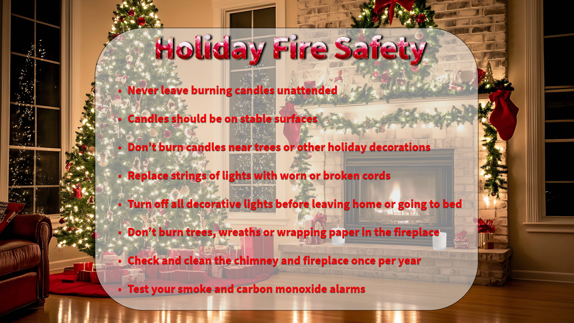 Winter Holiday Safety